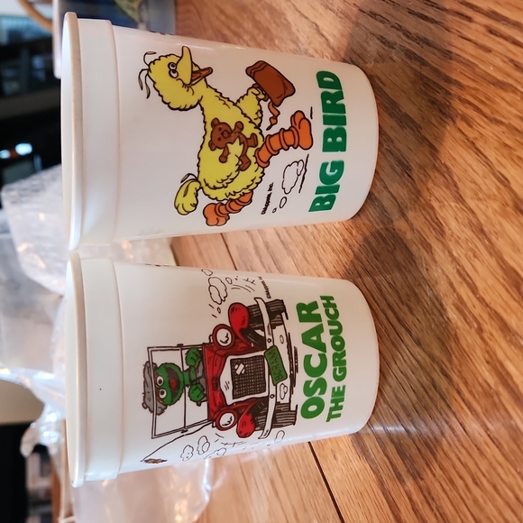 Sesame Street | Other | Sesame Street Wendys Plastic Cups | Poshmark